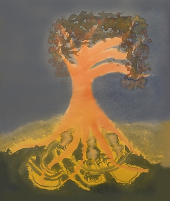 Glücklicher Baum Poster von Alwin Ritzi | Printler