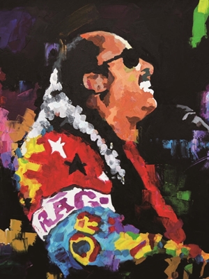 stevie wonder posters & prints by Larry King - Printler