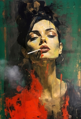 Smoking Lady posters & prints by Sascha Arnold - Printler