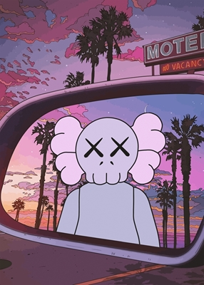 kaws mirror reflection posters & prints by Al gazali - Printler