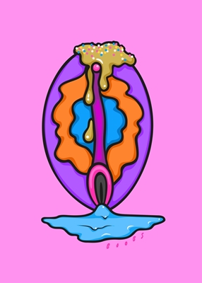 Goldrausch Poster von Anja Stridsman | Printler