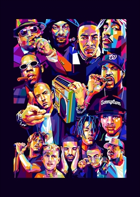 Rappers Legend Pop Art Style posters & prints by Cholik Hamka - Printler