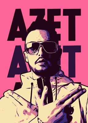 Azet Rapper posters & prints by One Years Studio - Printler