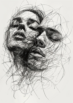 Soul mates x Fine line posters & prints by Decker Studios - Printler