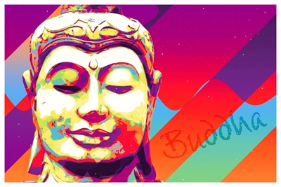 Buddha - modern Art posters & prints by Stephan Zaun - Printler