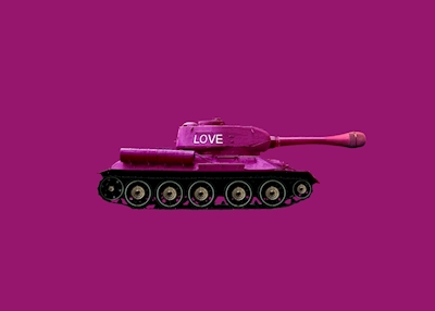 Pink Panzer Poster von John Doe 13194 | Printler